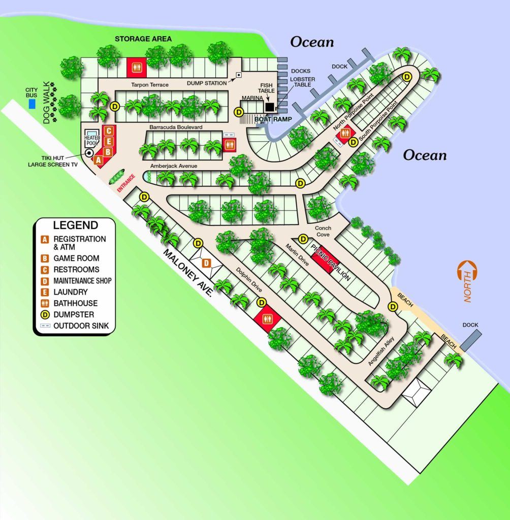 Property Map - Boyd's Key West Campground